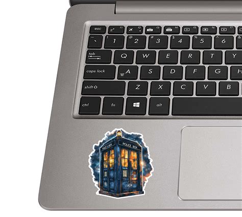 Whovian Time Warp Police Box Vinyl Sticker Doctor Who Adventure Sticker