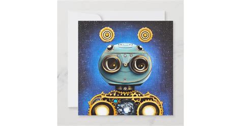 Steampunk Bot Invitation Zazzle