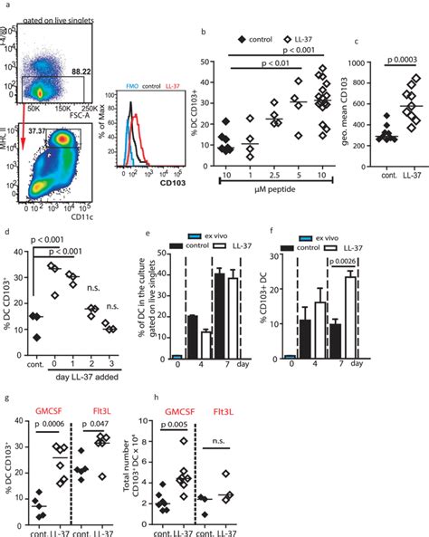 Ll 37 Promotes Generation Of Cd103 Dc Download Scientific Diagram