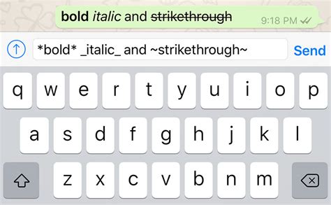 How To Bold Italic And Strikethrough On Whatsapp