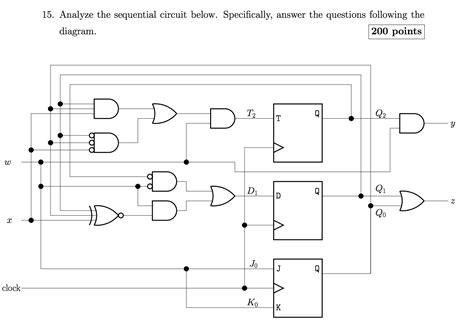 solved 15 analyze the sequential circuit below
