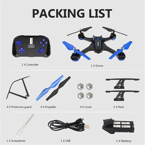 REMOKING RC Drone With 720P FPV Wi Fi HD Camera Live Video Racing Quadcopter Headless Mode 360Â