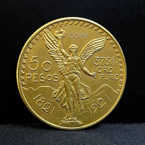 50 Pesos 1968 Мексиканская богиня удачи, золотая монета, коллекционная ...