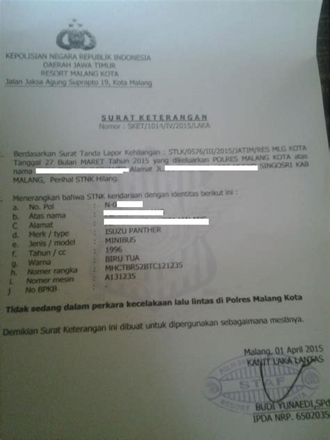 Contoh Surat Pernyataan Kehilangan Cek Surat Lamaran Kerja Desain Contoh Surat KDpLo63jnZ