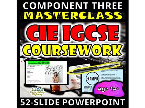 Cie Igcse History Coursework Component 3 Masterclass Teaching Resources