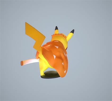 Zenitsu Pikachu 3d Model 3d Printable Cgtrader