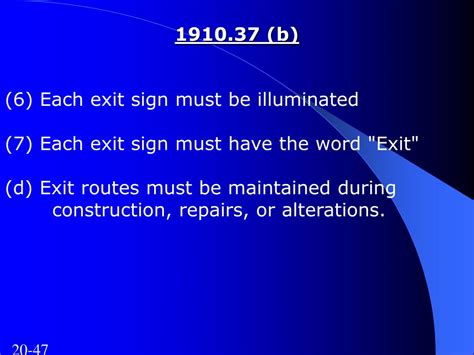 PPT Subpart E Exit Routes Emergency Action Plans And Fire