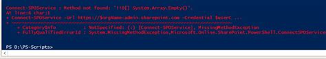 Sharepoint Online Error Connect Sposervice Method Not Found 0