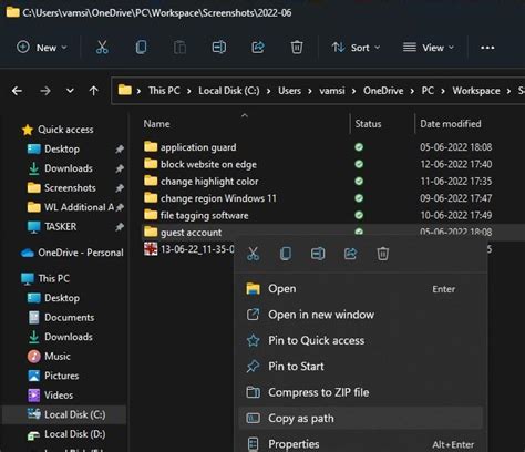 How To Copy File Or Folder Path In Windows