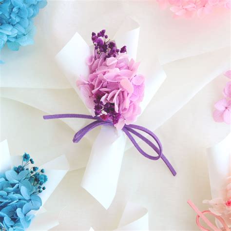 프리저브드플라워 수국 미니꽃다발 드라이플라워 꽃다발 선물 납골당 시들지않는꽃 3900원 상상꽃 디비디비