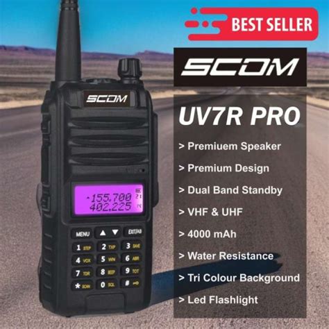 Jual Ht Scom Uv7r Pro Premium Dual Band Walkie Talkie Ht Handy Talky Di