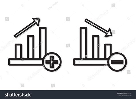 Workflow Bars Increase Arrow Silhouette Style Stock Vector Royalty Free 1809091108 Shutterstock