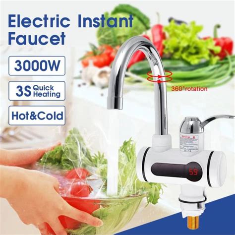 Electric Water Heater Tap Hot Water Tap For Kitchen Bathroom Instant
