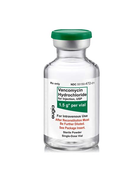 Vancomycin Hydrochloride For Injection Usp Eugia Us