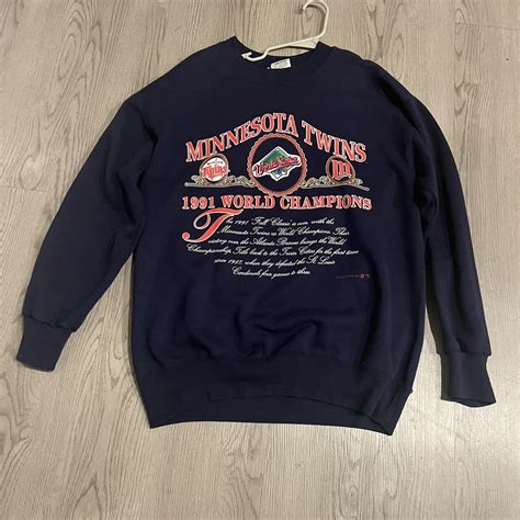 1987 Minnesota Twins World Series Champion Crewneck Depop