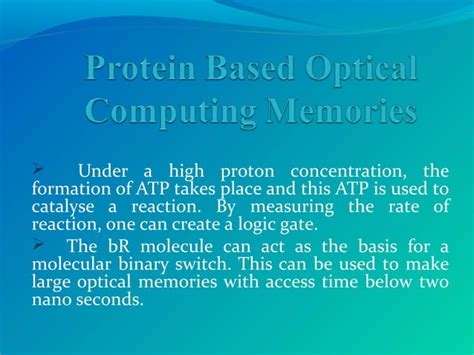 Bio Molecular Computers Ppt