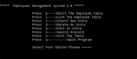 Employee Management System Version 10 In C With Source Code