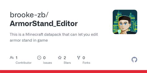 Github Brooke Zb Armorstand Editor This Is A Minecraft Datapack That Can Let You Edit Armor
