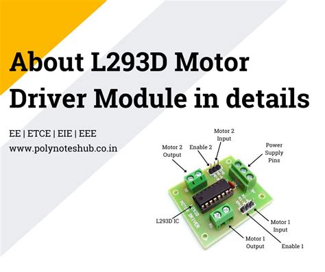 What Is L293d Motor Driver Module Details New Topic [2024] Poly Notes Hub