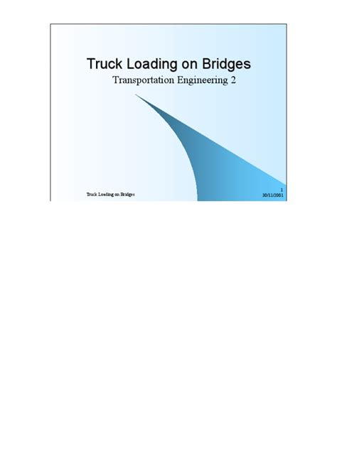 Hs 20 Truck Loading Pdf Truck Structural Load