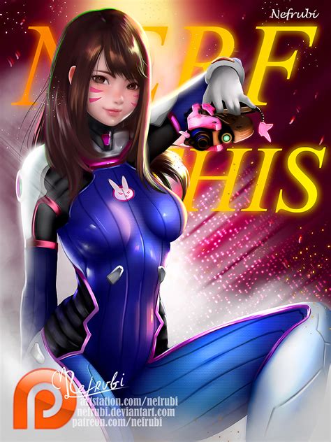 Nefrubi Dva Overwatch Overwatch Overwatch 1 Highres 1girl