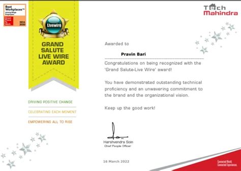 Pravin Bari On Linkedin Techmahindra Techmahindra Techm 22 Comments