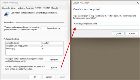 create configure and delete system restore points with powershell vssadmin exe and system