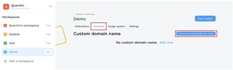 Tutorial How To Link A Custom Domain To A Weweb App Tutorials