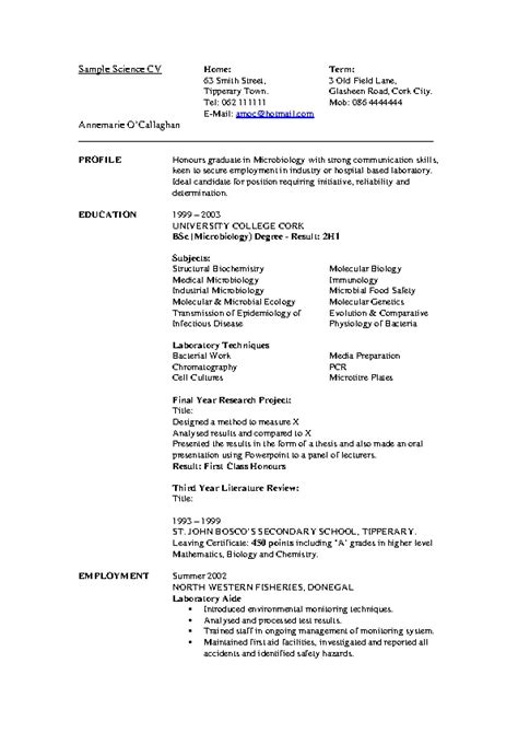 Sample Science Cv PDFSimpli