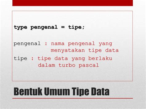ppt tipe data pascal powerpoint presentation free download id