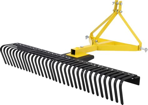 Hipicute 5 Ft Landscape Rock Rake 3 Point Attach Rake