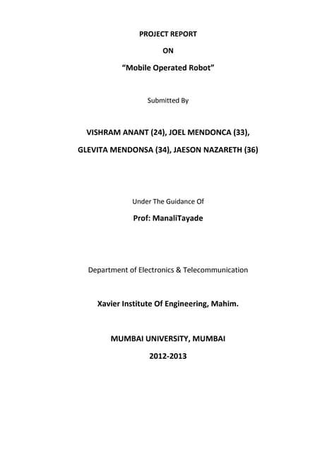 mobile operated robot pdf