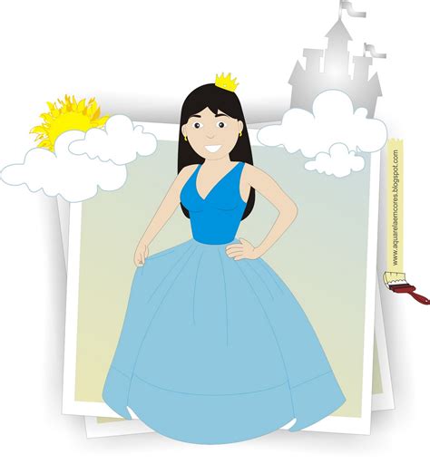 Aquarela Em Cores Um Dia De Princesa