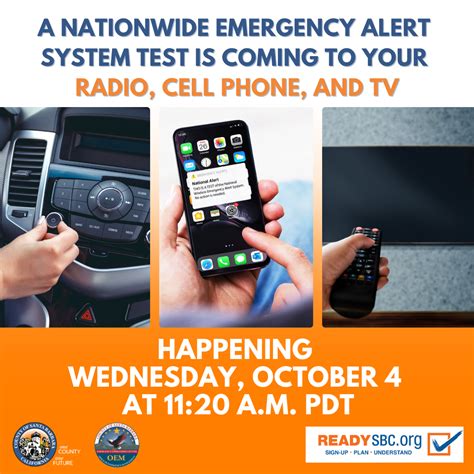 Nationwide Emergency Alert System Test To Take Place Oct 4 City Of