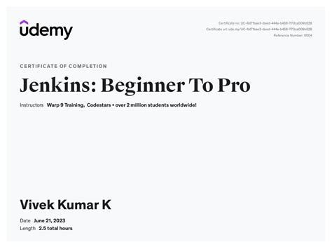 Vivek Kumar On Linkedin Udemy Course Completion Certificate