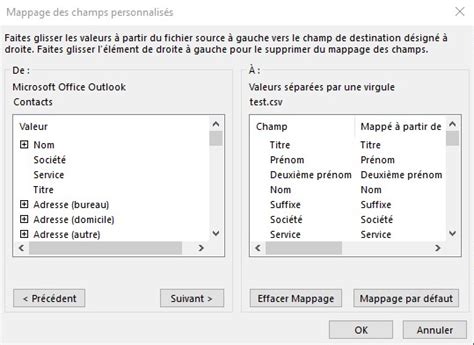 encoding issues when importing a csv file in outlook office