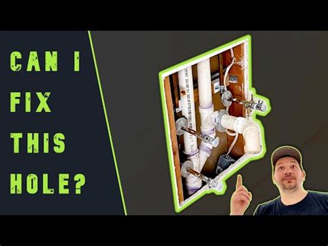 How To Cover Or Fill Holes In Wall For Plumbing