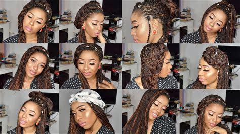 Ways To Style Box Braids