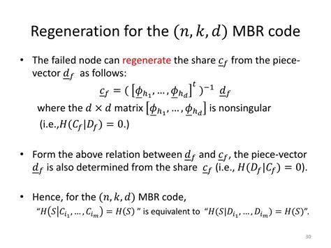 Ppt Secret Sharing Schemes Based On Minimum Bandwidth Regenerating