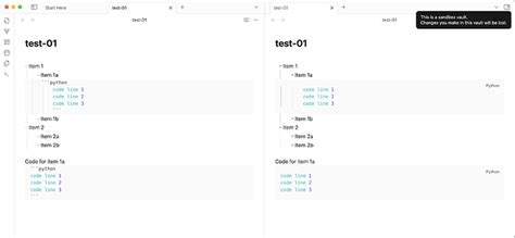 Need Help To Align Code Blocks Inside Nested Bullets Help Obsidian Forum