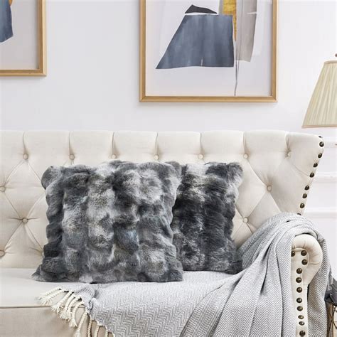 Home Soft Things Abstract Faux Fur Pillow Cover And Reviews Wayfair