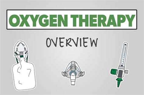 Oxygen Delivery Devices And Flow Rates Health And Willness