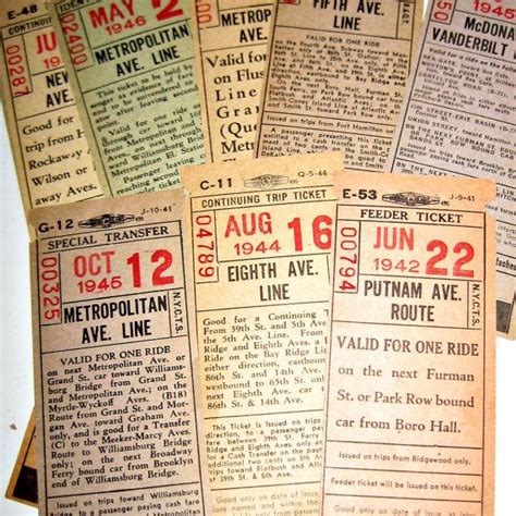 Train Tickets From 1940s Train Track Map Train Tickets Vintage
