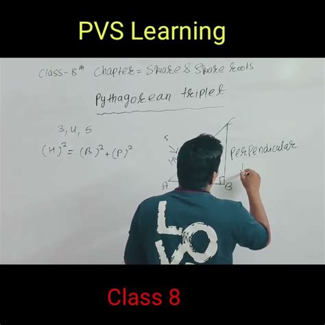 Pythagorean Triplet Square And Square Root Class 8 Shorts