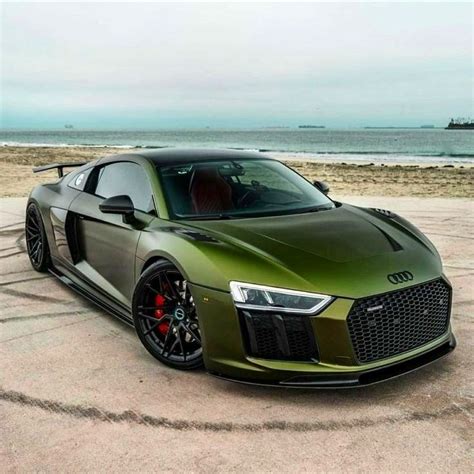 Audi R8 Luxury Sports Car On The Beach Beachside Audi Car Photo
