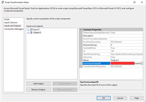 Sql Server Ssis Script Component How To Modify The Output0buffer