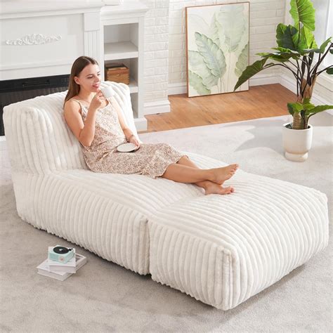Hobestluk Bean Bag Chair Big Bean Bag Lounger Chairs Large Beanbag