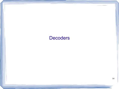 Encoder Decoder Multiplexers And Demultiplexers Ppt