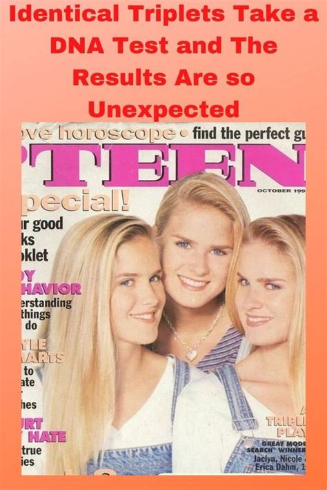 Identical Triplets Take A Dna Test And The Results Are So Unexpected