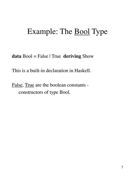 Ppt Functional Programming Lecture Algebraic Data Types Powerpoint Presentation Id